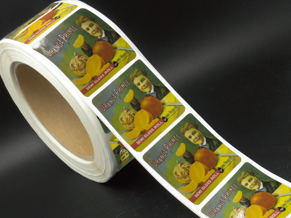 Semi-Gloss Product Label Printing | Label Sticker Roll